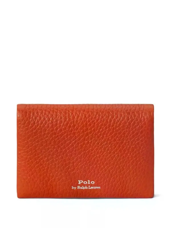 Polo Ralph Lauren Pebbled Leather Snap Wallet