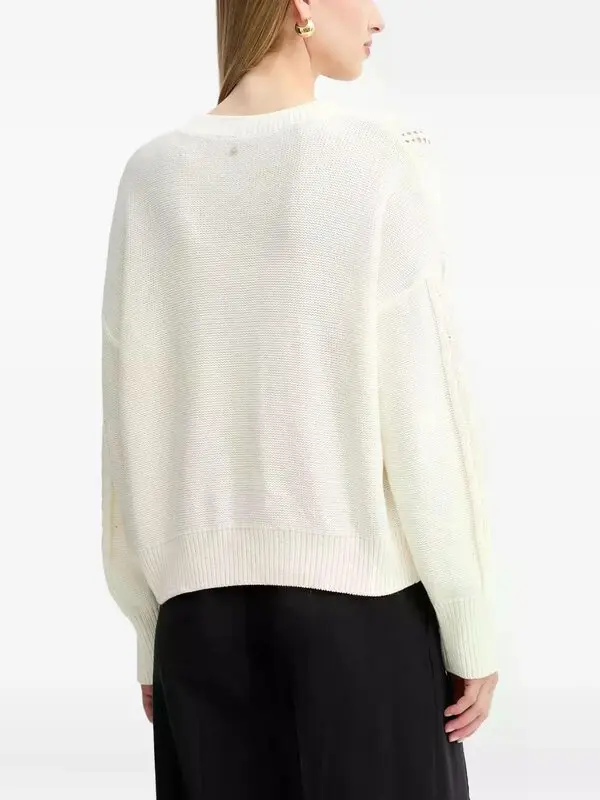 BOSS Cable-knit V-neck Sweater