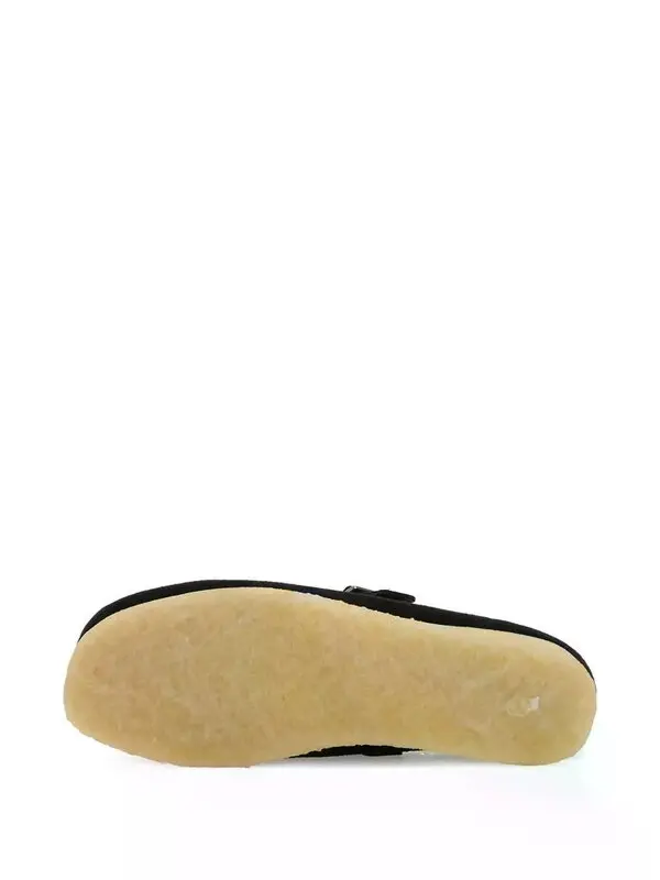 Clarks T-bar Houndstooth Wallabee Trainers - Black