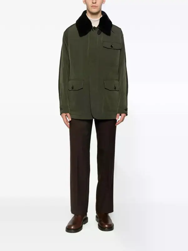 Brioni Field Jacket With Fur Collar