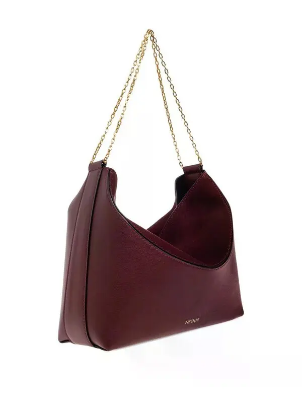 NEOUS Leather Tote Bag With Chain Strap