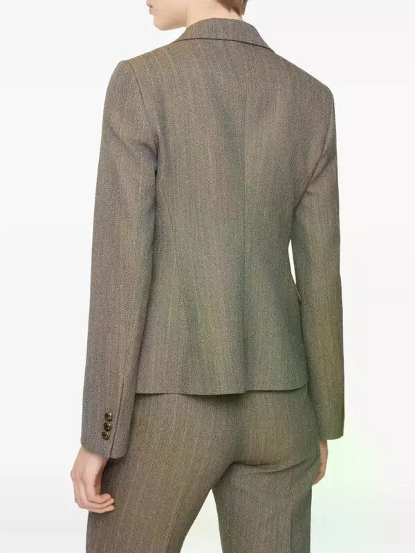 Burberry Striped Single-breasted Blazer
