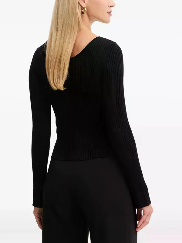 MARCIANO Button-detail Ribbed Top