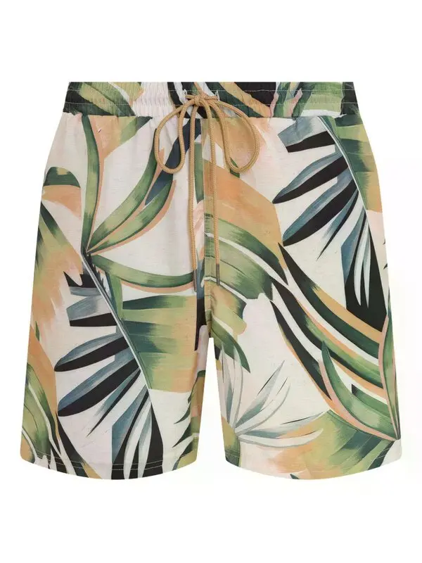 LYGIA & NANNY Printed Swim Shorts - Neutrals