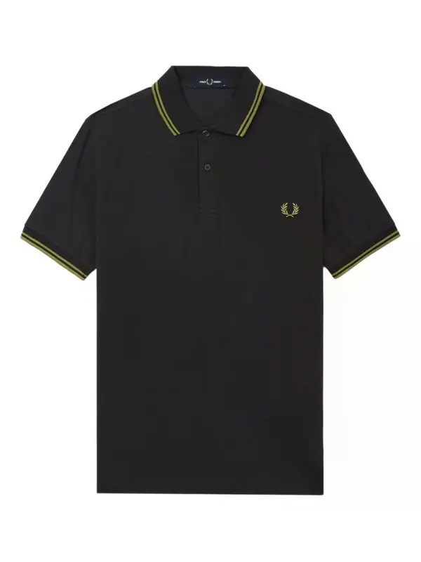 Fred Perry Laurel Wreath-embroidered Cotton Polo Shirt - Grey