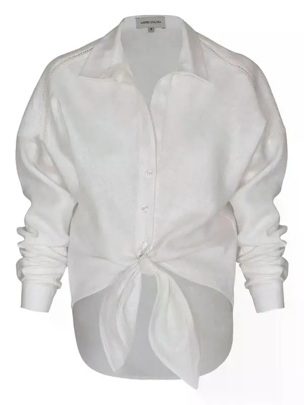 ANDRES OTALORA Tie-front Blouse