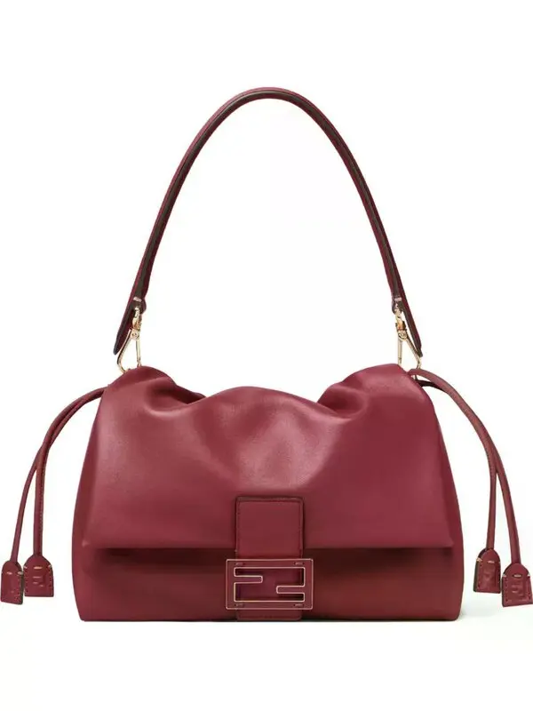 Fendi Medium Mamma Baguette Ff-buckle Tote Bag - Red