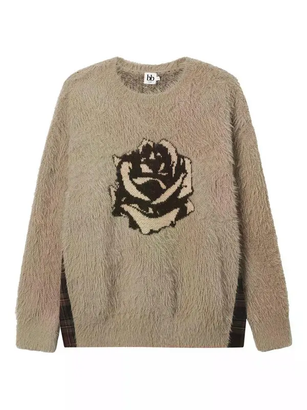 B+AB Logo-intarsia Sweater