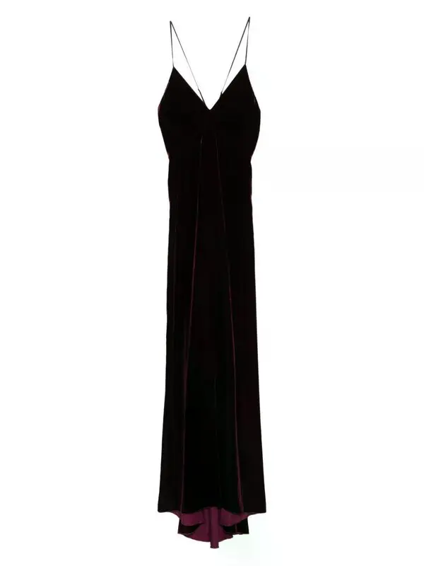 FORTE_FORTE V-neck Maxi Dress