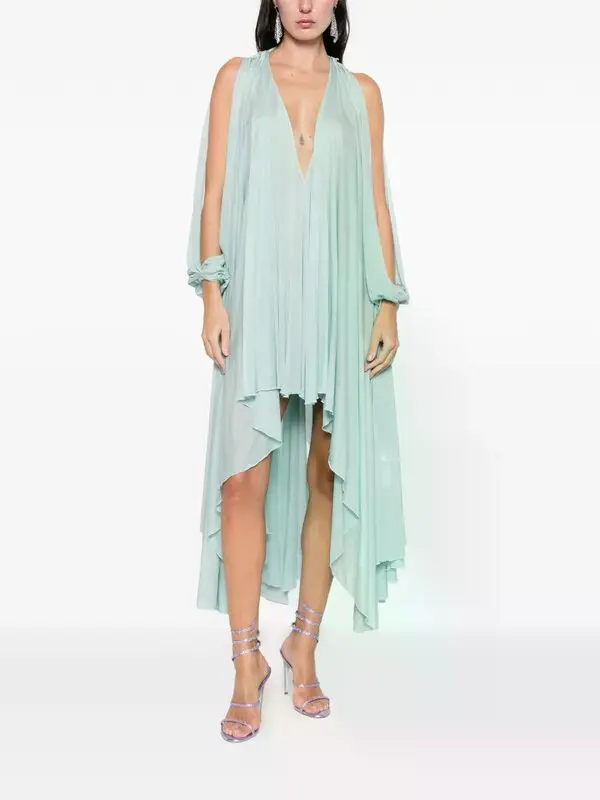 Blumarine Asymmetric Ruffled Dress