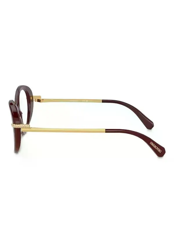 SWAROVSKI Crystal-embellished Oval-frame Glasses