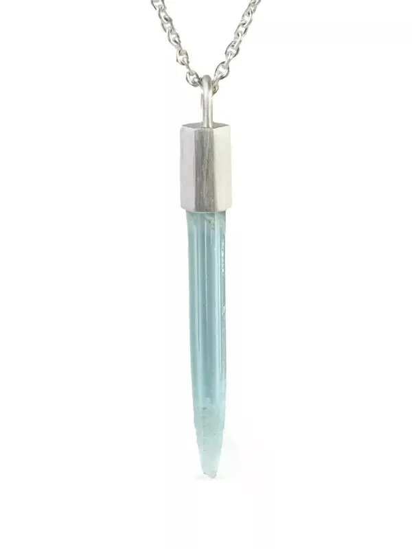 PARTS OF FOUR Talisman Aquamarine Pendant Necklace - Silver