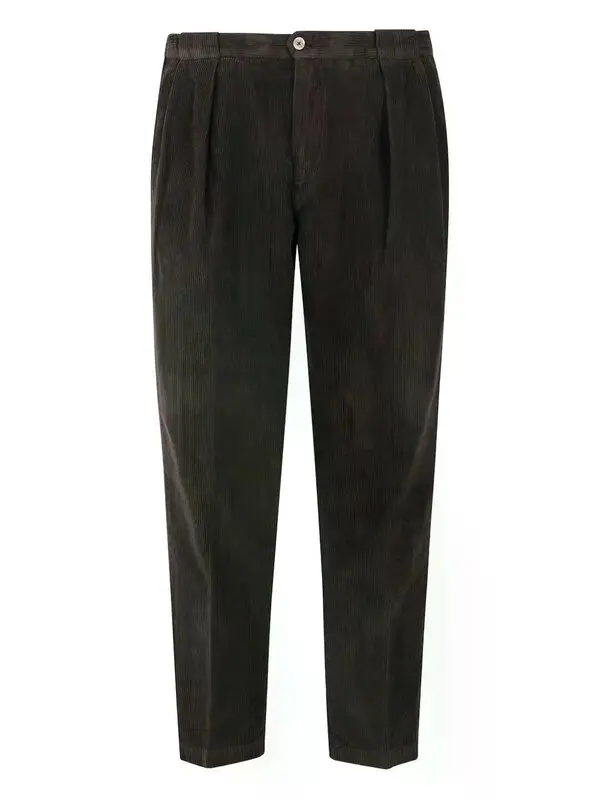 BRIGLIA 1949 Pleated Corduroy Trousers