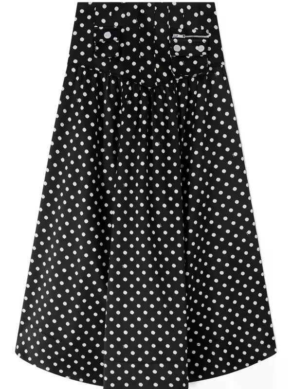 GANNI Polka Dot Skirt - Black