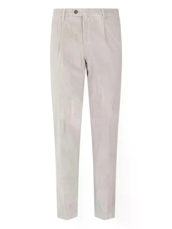 MYTHS Pleated Corduroy Trousers - Neutrals