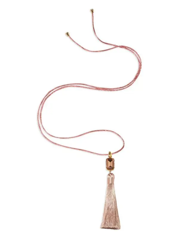 JENNIFER BEHR Francine Tassel Necklace - Pink
