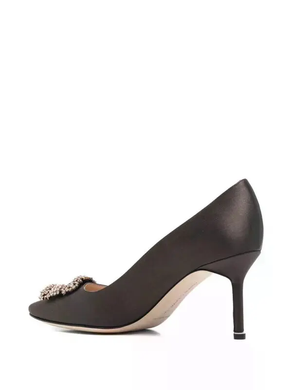 Manolo Blahnik 80mm Hangisi Embellished Pumps
