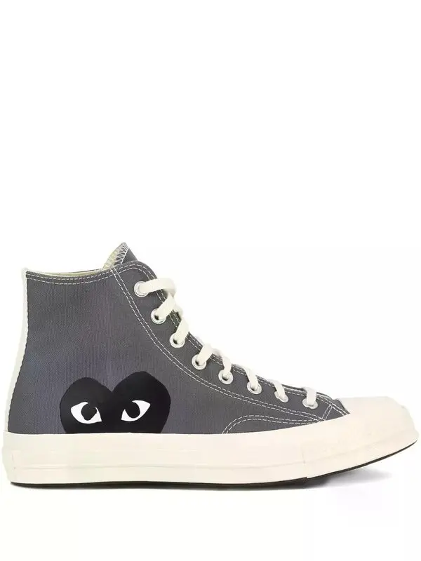 CONVERSE X COMME DES GARONS PLAY Chuck Taylor '70 Heart-print Sneakers - Grey
