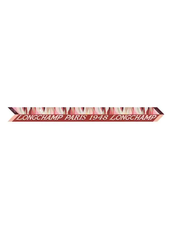 Longchamp Patterned Scarf - Red