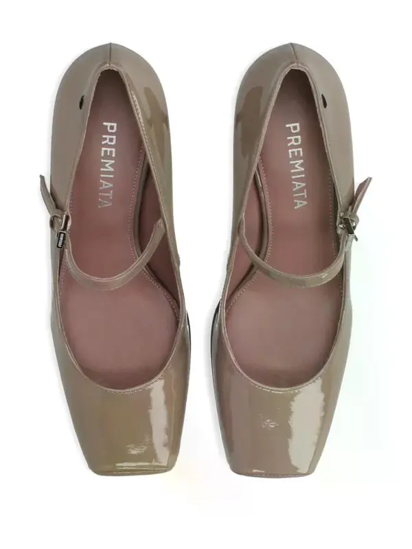 Premiata 65mm Strap-detailed Square-toe Heeled Pumps - Brown