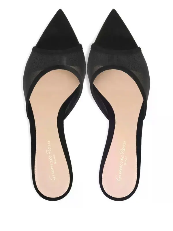 GIANVITO ROSSI 70mm Dorotea Pointed-toe Mules - Black