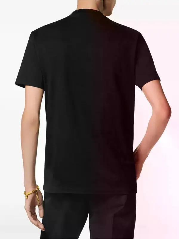 Versace Embroidered Cotton-jersey Slim T-shirt
