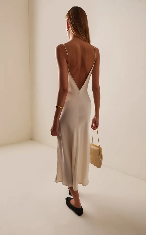 KAMPERETT Silk Midi Slip Dress