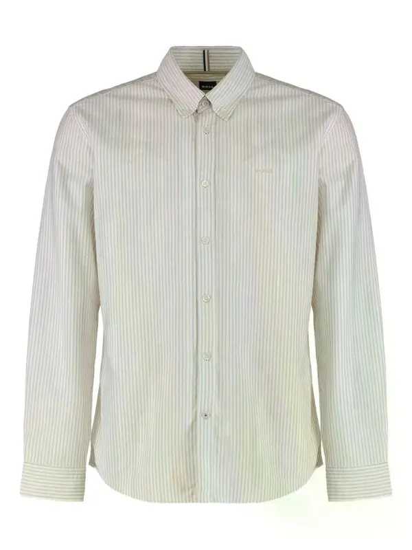 BOSS Striped Shirt - White