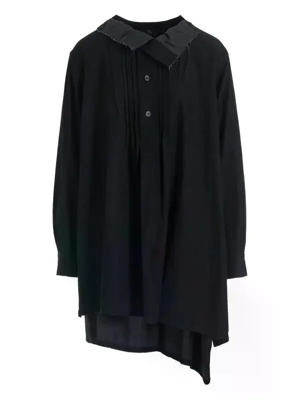 Y’s Button-placket Asymmetric Blouse