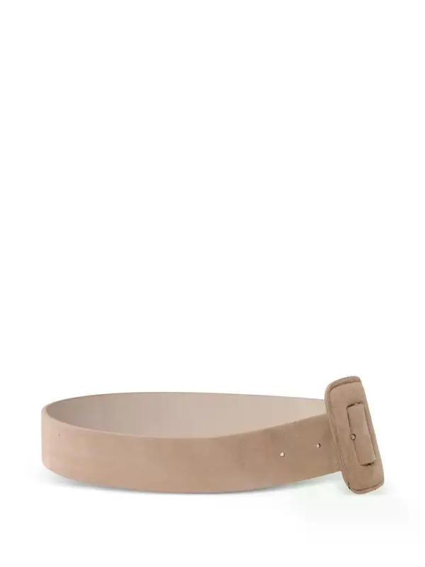 Max Mara Brio Square-buckle Belt - Neutrals
