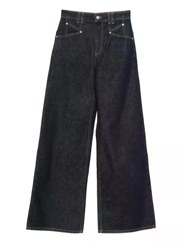 Isabel Marant Étoile Wide-leg High-rise Jeans - Blue