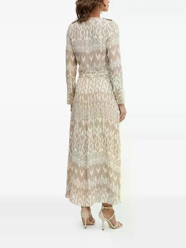 MARCIANO Buttoned Belted Maxi Dress