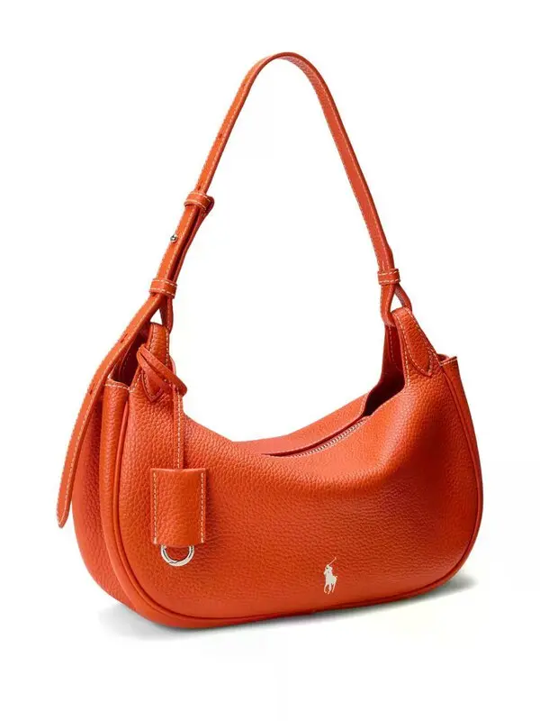 Polo Ralph Lauren Leather Shoulder Bag - Orange
