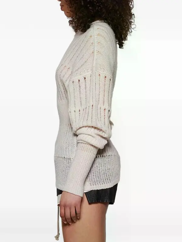 Rick Owens Dafne Openwork Sweater - Neutrals