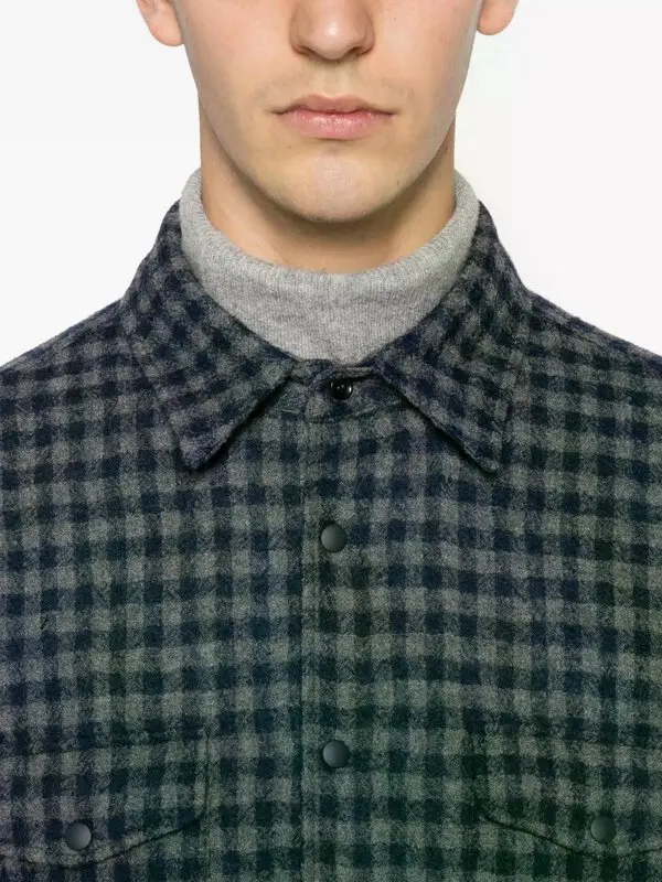 Aspesi Doppia Check-pattern Overshirt