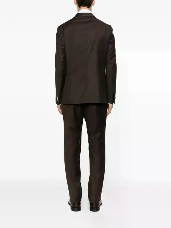 LUIGI BIANCHI MANTOVA Double-breasted Suit - Brown