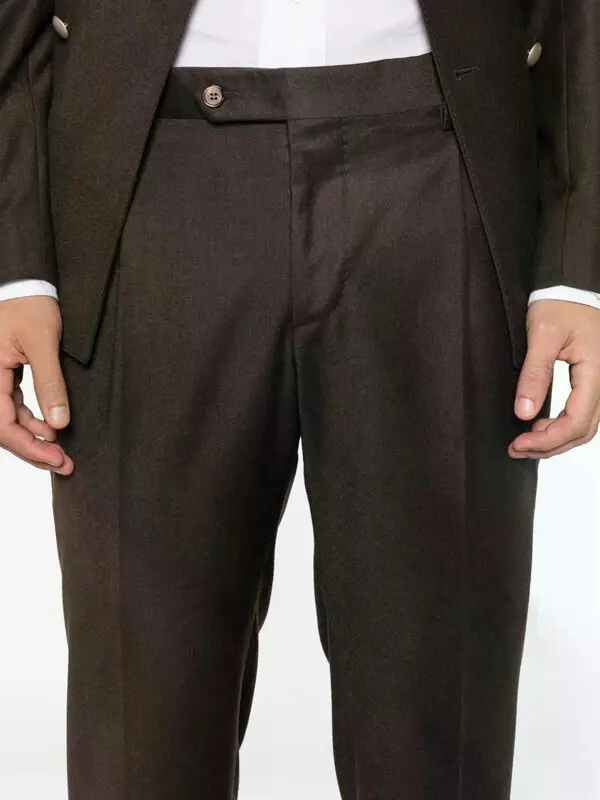 LUIGI BIANCHI MANTOVA Double-breasted Suit - Brown