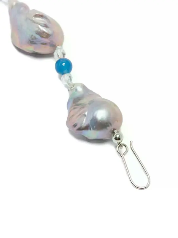 GOHAR WORLD Sterling Silver Bracelet With Pearl Embellishment