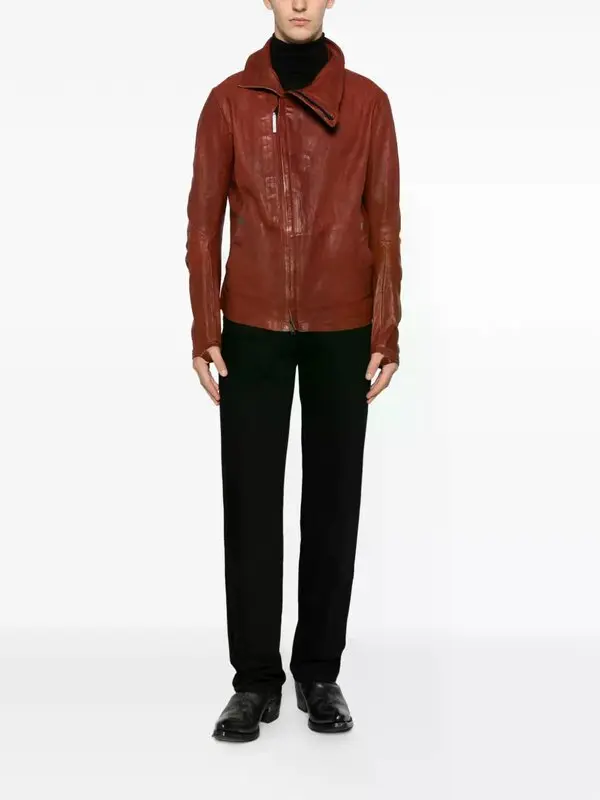 ISAAC SELLAM EXPERIENCE Zip-fastening Leather Jacket