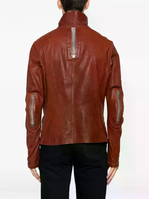 ISAAC SELLAM EXPERIENCE Zip-fastening Leather Jacket