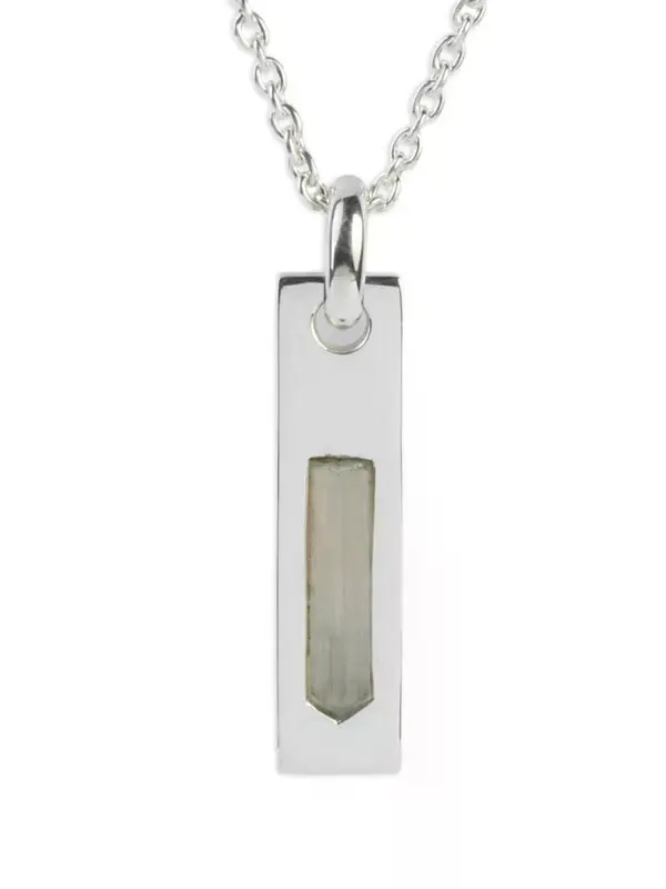 PARTS OF FOUR Sterling Zultanite Rectangular Pendant Necklace - Silver