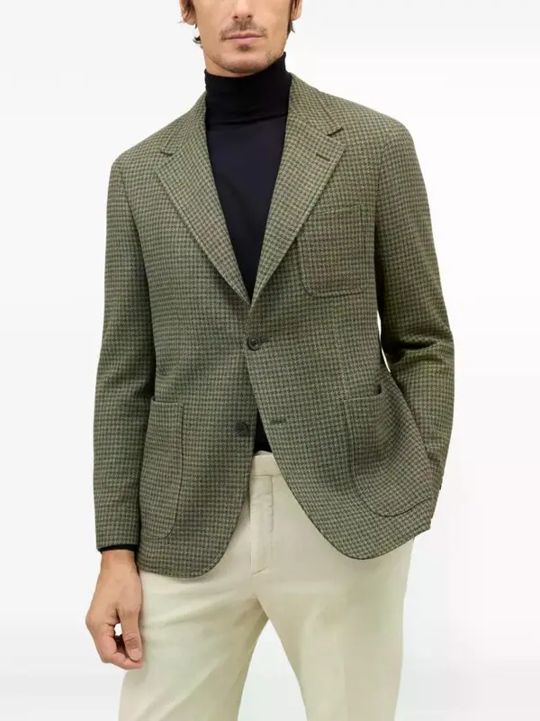 Boglioli Windsor Houndstooth Jacket - Green