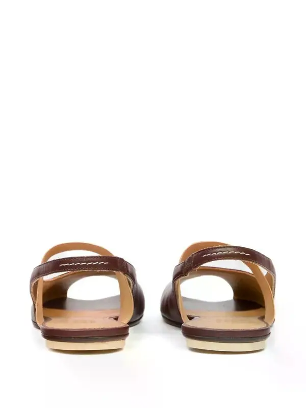 MAISON MARGIELA Anatomic Numeric Slingback Sandals - Brown
