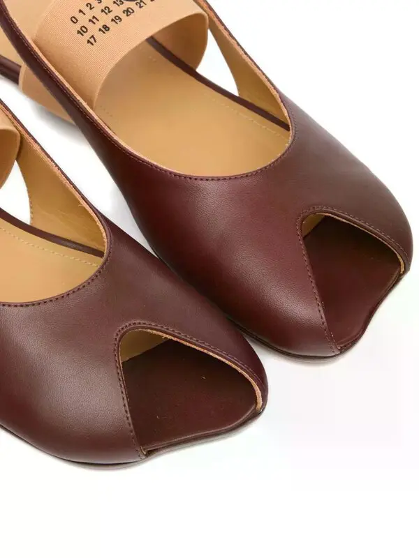 MAISON MARGIELA Anatomic Numeric Slingback Sandals - Brown