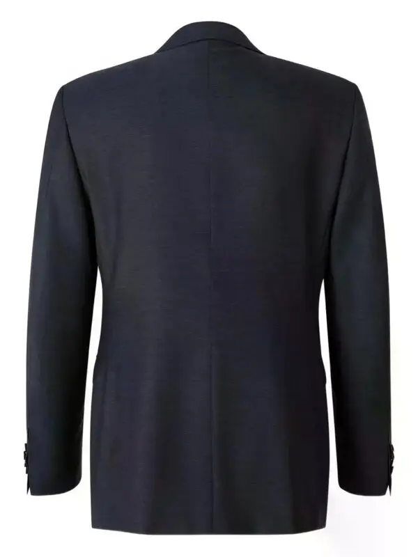 Canali Notched-lapel Single-breasted Suit - Blue