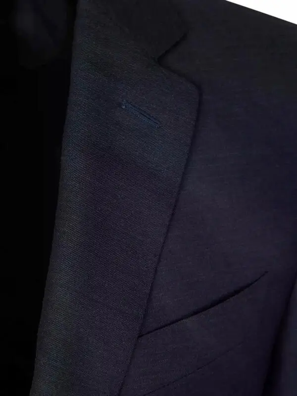 Canali Notched-lapel Single-breasted Suit - Blue