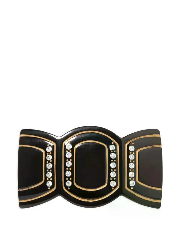 JENNIFER BEHR Embellished Hattie Barrette - Black