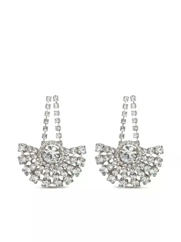 JENNIFER BEHR Crystal Velma Earrings - Silver