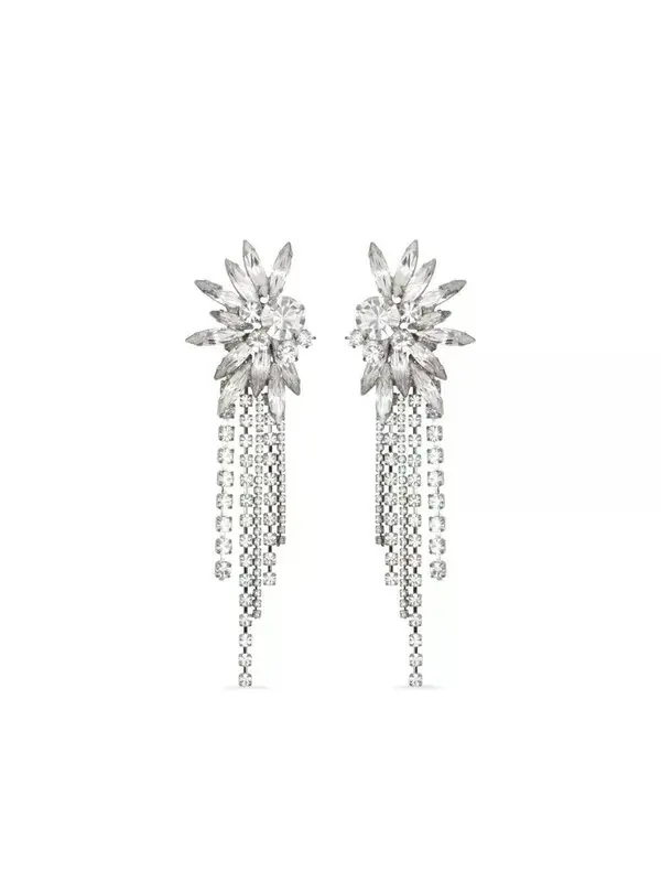 JENNIFER BEHR Crystal Shantalle Earrings - Silver