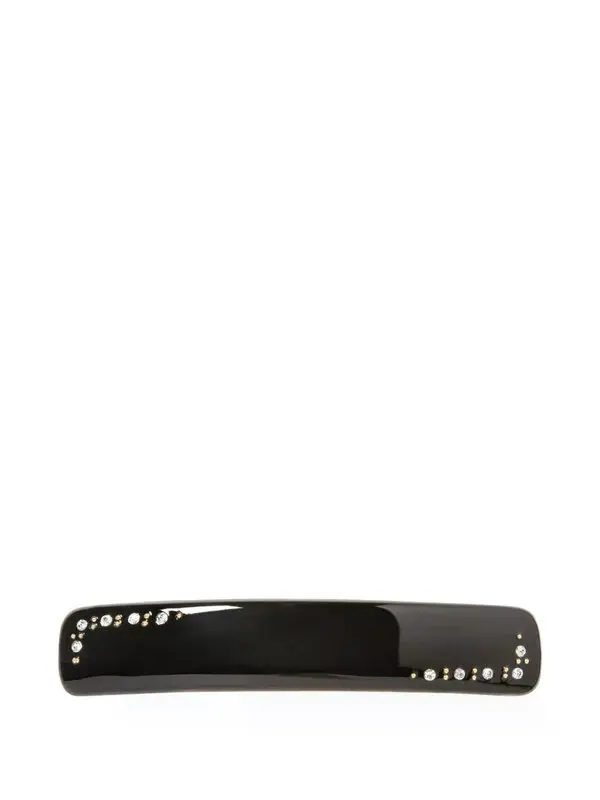 JENNIFER BEHR Crystal Nora French Barrette - Black